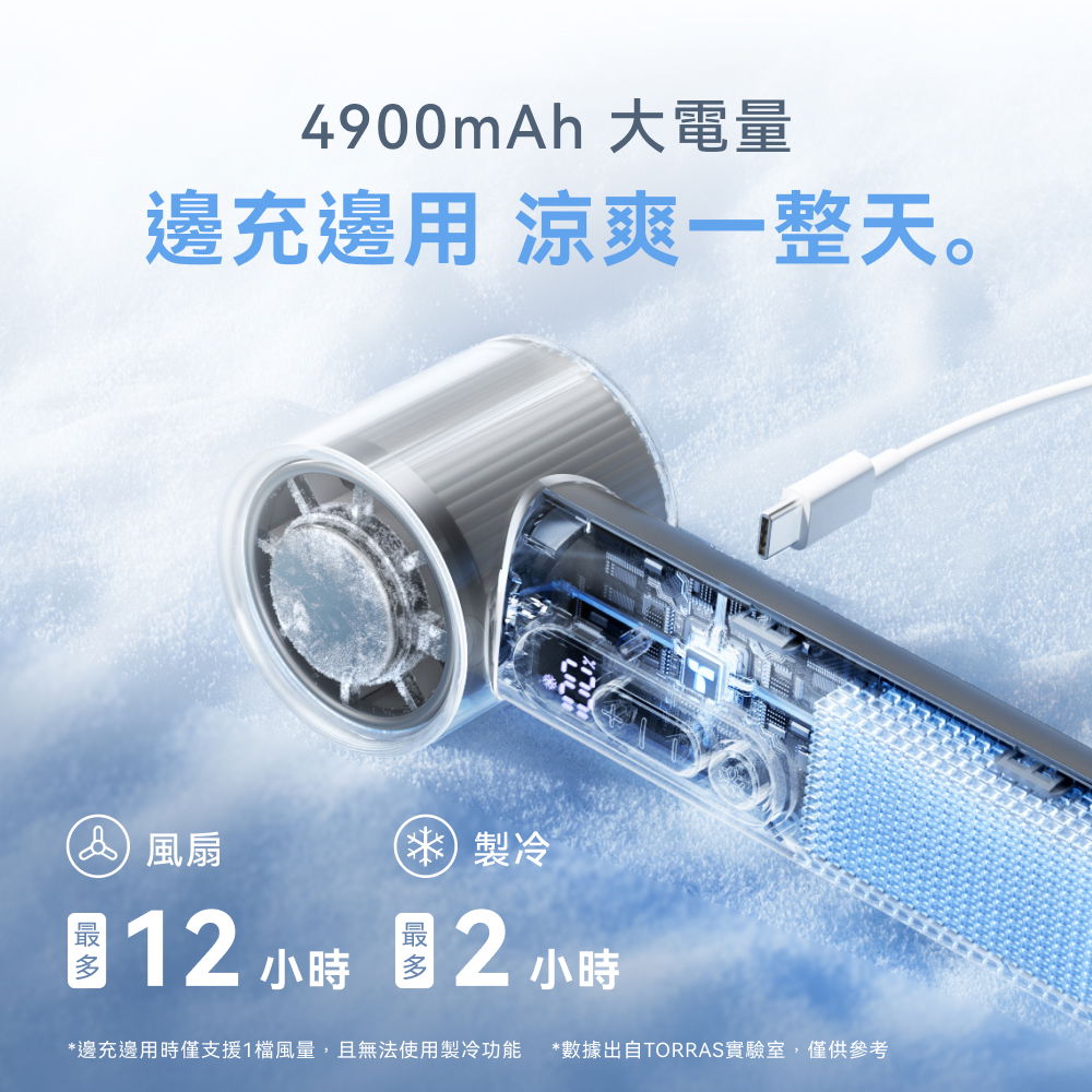 TORRAS 圖拉斯 COOLiFY iva 手持式製冷高速引擎風扇 - PChome 24h購物